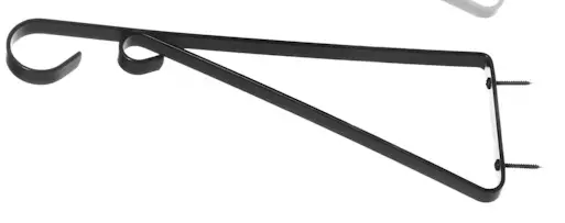 Amppeli- ja Lyhtykoukku 32cm musta - M. Landen Oy verkkokauppa