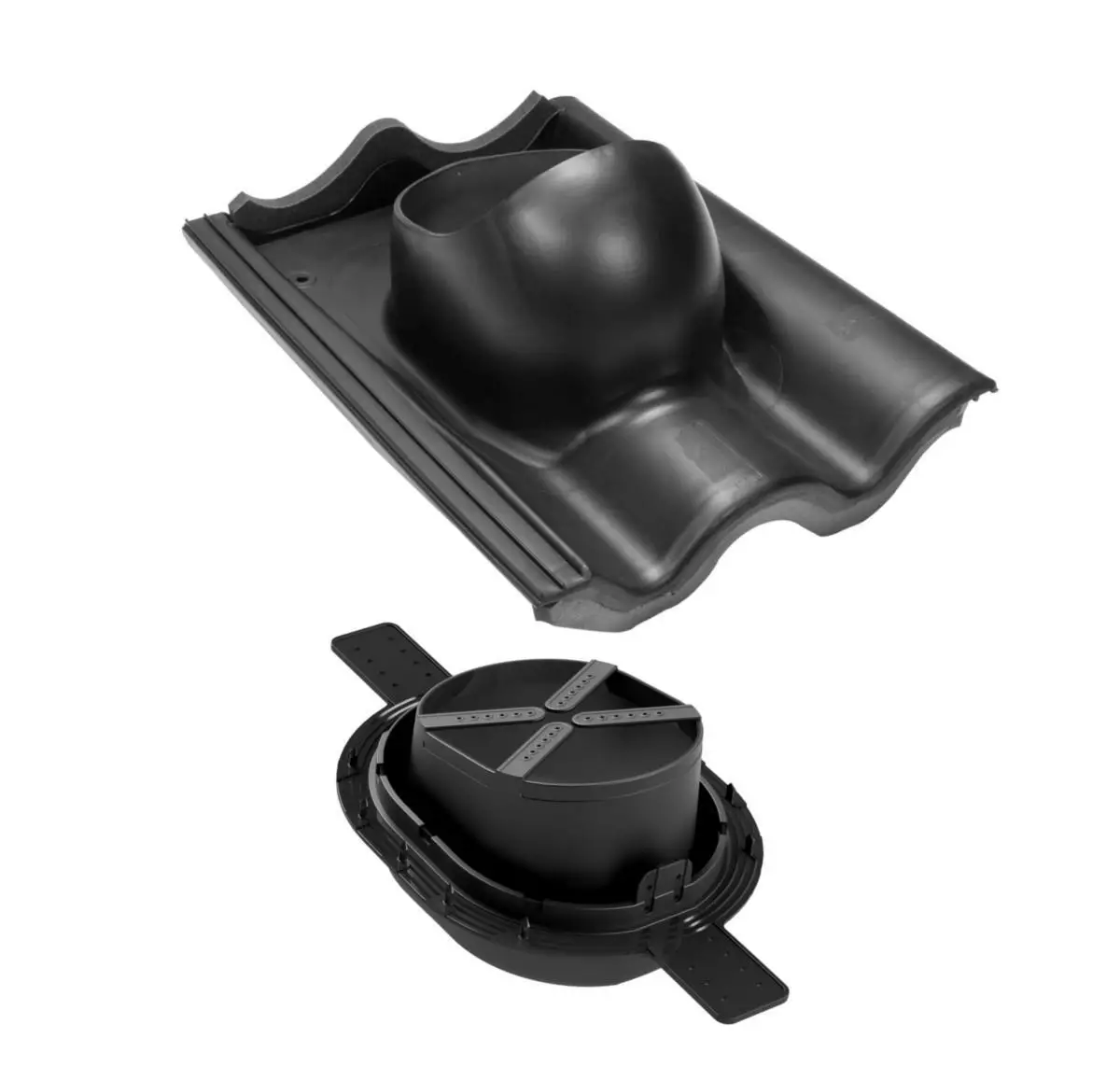 Kattoläpivienti Vilpe 2K tiilikatolle Musta - M. Landen Oy verkkokauppa