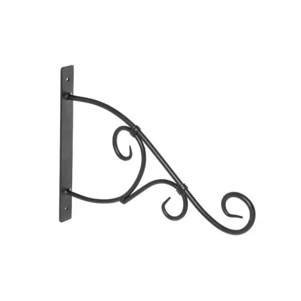 Amppeli- ja Lyhtykoukku 35cm musta - M. Landen Oy verkkokauppa